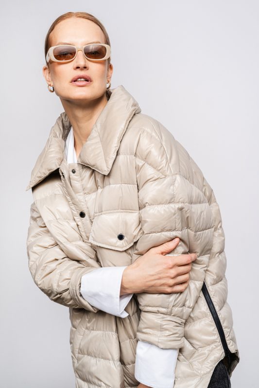 Overhead light jacket Soft stone - Fluff