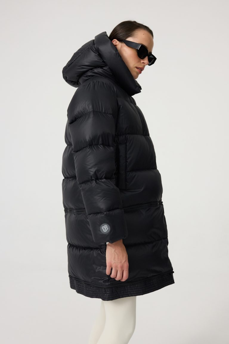 3-lengths coat Black - Fluff